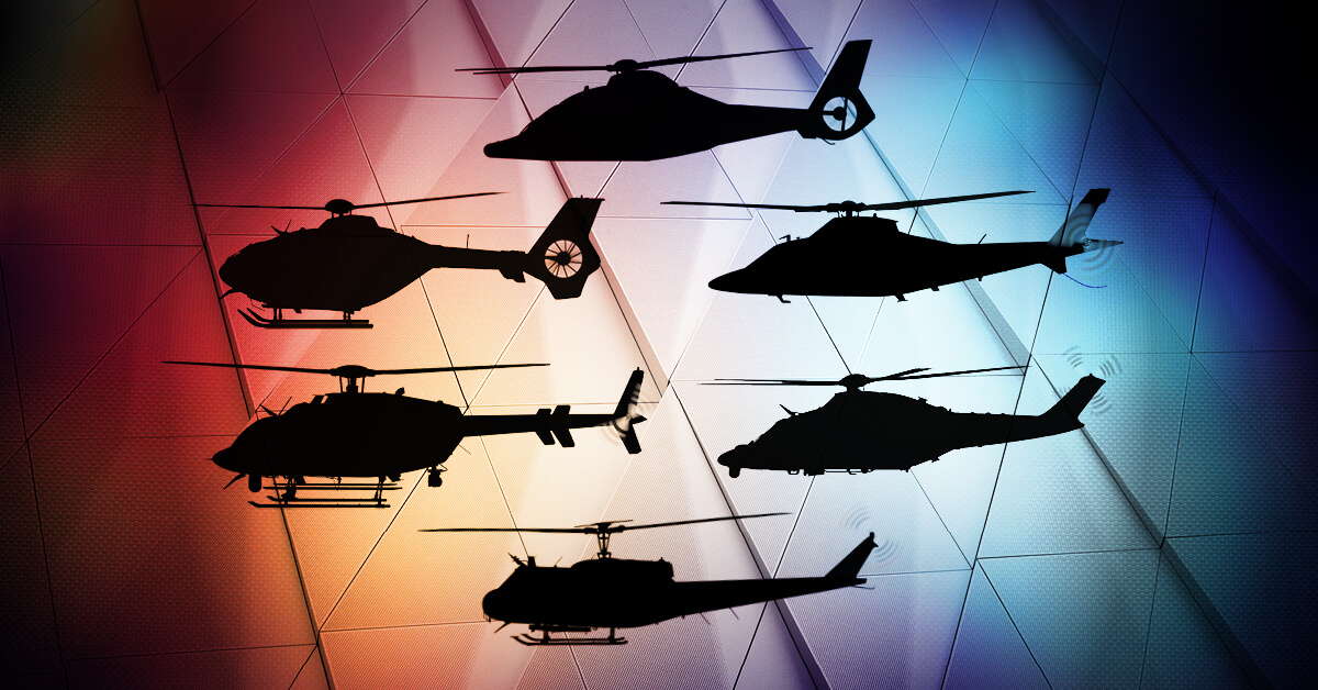 Military Helicopters Poster