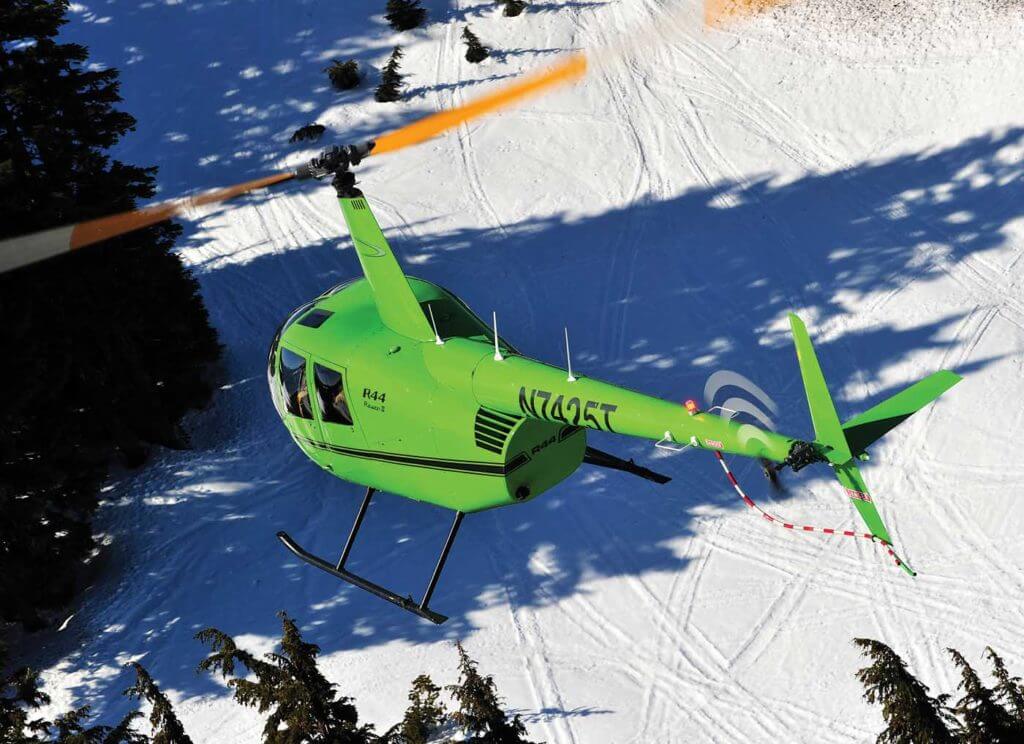 Lime Green Helicopter