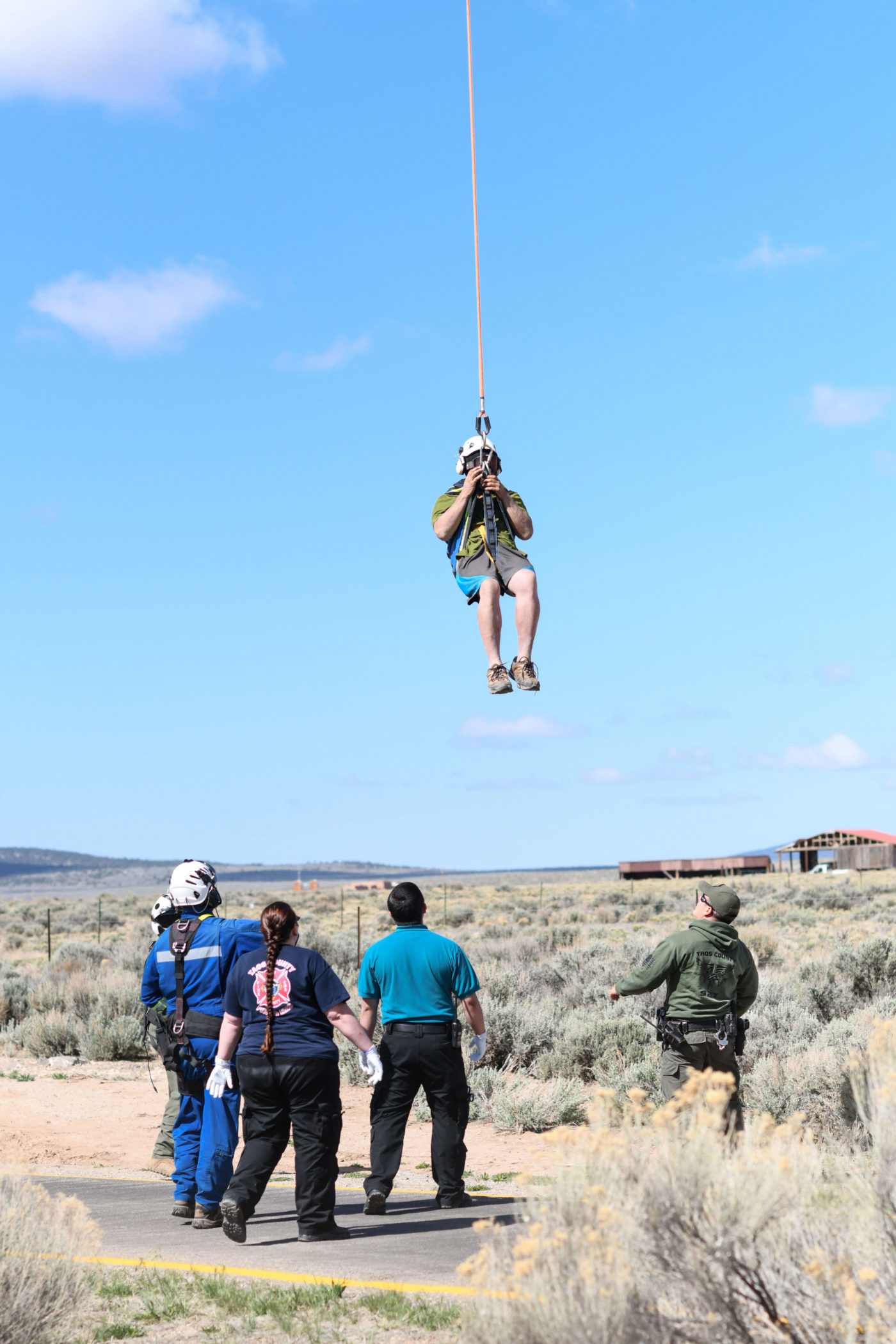 Bernalillo County Sheriff helicopter uses short haul line to rescue man ...